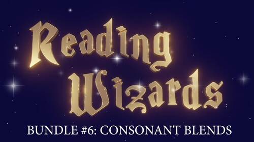 CONSONANT BLENDS BUNDLE #6 - THE READING WIZARDS VIDEO/EASEL LESSONS