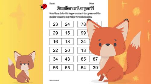 Smaller or Larger a Comparing BUNDLE by Skye's Workshop | TPT