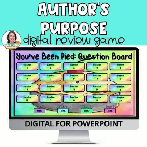 Author's Purpose Digital Review Games - PIE PowerPoint Game by Abram ...