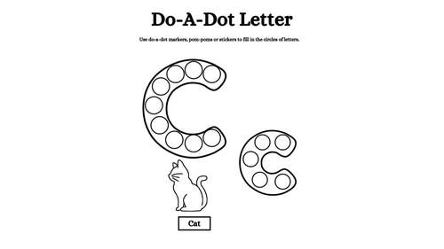 DO-A-DOT LETTERS ACTIVITY /DO-A-DOT LETTERS EXERCICES | TPT