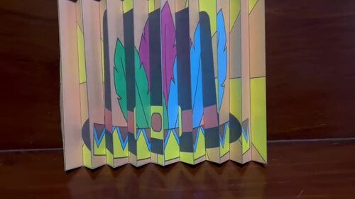 Thanksgiving Agamographs Craft Coloring Art Project | Pilgrims and ...