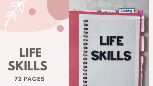 Life Skills Binder Occupational Therapy Special Education & Transition ...