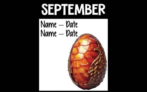 Back to School | Dragon-Themed Birthday Display & Certificates | Editable