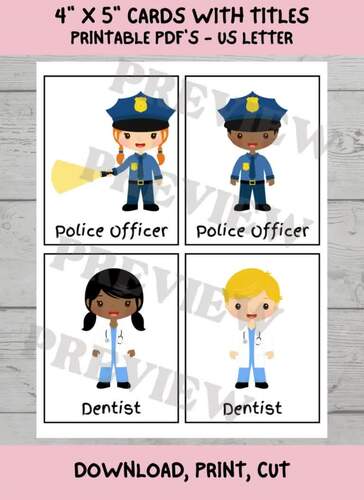 Community Helpers Flashcards - Community Helpers Activities Careers ...