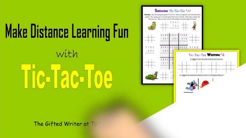 Spring Break - Make Distance Learning Fun with Tic-Tac-Toe by The ...