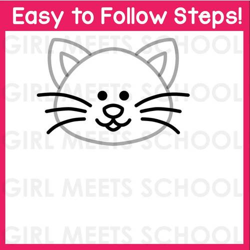 Pets Directed Drawing Clipart - Directed Drawing Pet Images | TPT