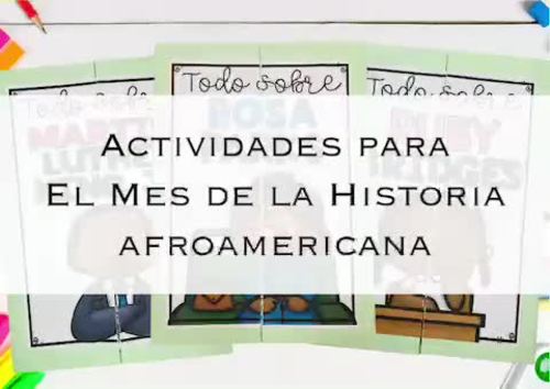 Black History Month Activities in Spanish | Actividades Historia ...