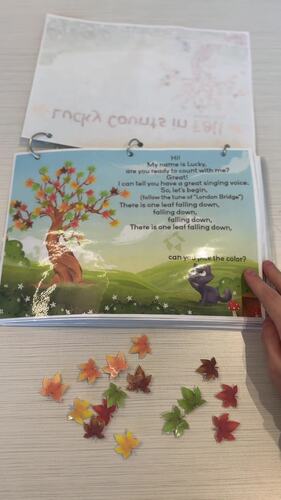 Interactive Counting Story Book "Lucky Counts in Fall" by CreatingSources