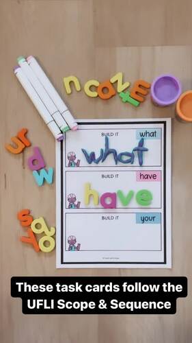 Irregular Heart Words Task Cards | UFLI Inspired | SOR | HFW | Sight Words