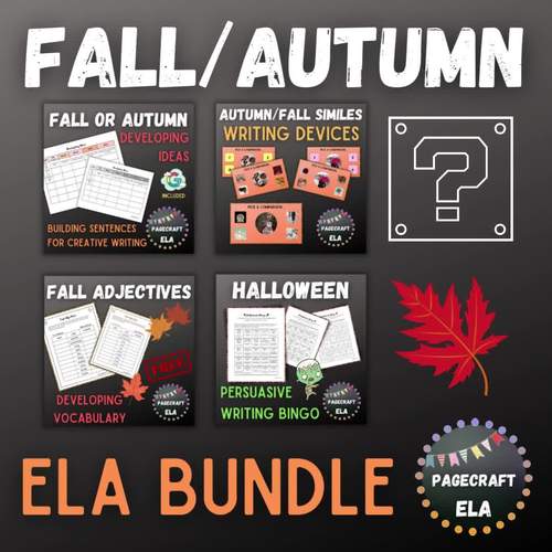 Endless Autumn/Fall ELA Bundle | Middle School by Pagecraft ELA | TpT