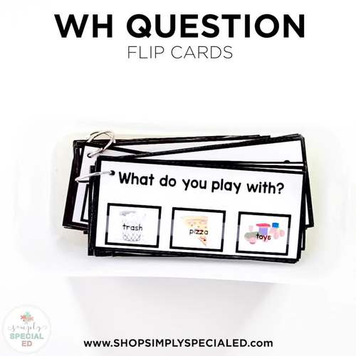 WH Questions Bundle | Special Education | Speech Therapy | IEP Goals ...