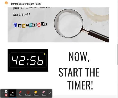 EASTER Escape Room - Digital English language activities and puzzles