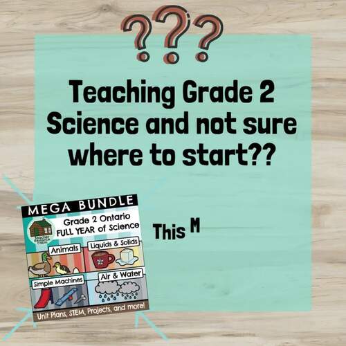 Grade 2 Ontario Science Mega Bundle (FULL YEAR) by Teacher Resource Cabin
