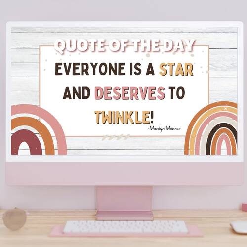 Quote of the day Morning Meeting Slides Morning Message Classroom Community