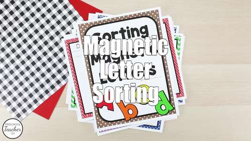 Magnetic Letter Alphabet Sorting Mats for Preschool and Kindergarten