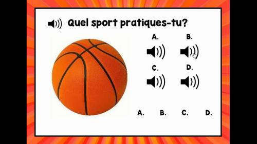 FRENCH SPORTS BOOM CARDS ⭐ French Hobbies Boom Cards ⭐ Listening ...