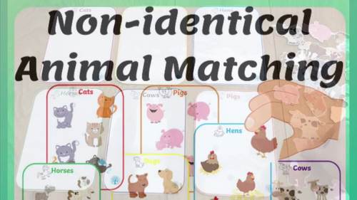 Non-Identical Animal Matching by SEN Resource Source | TPT