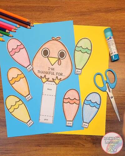 Thankful Turkey Craft | Thanksgiving Writing Activity | Thanksgiving Turkey