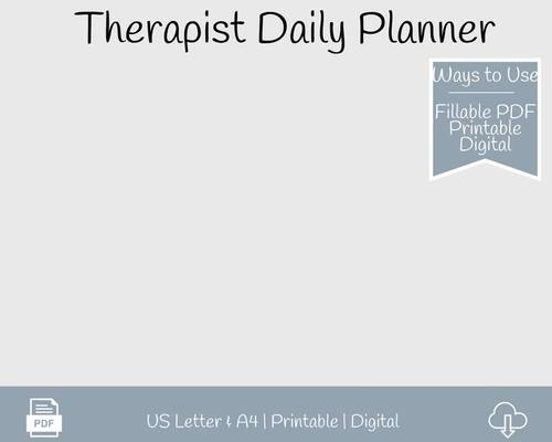 Therapist Daily Appointment Planner by CC Digital Studios | TPT