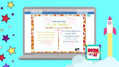 Autumn Speech Therapy | Social Skills Thinking Saying | BOOM CARDS ...