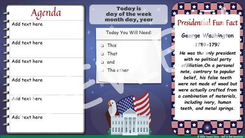 Government Daily Agenda Slides BUNDLE by Bell to Bell Resources | TPT