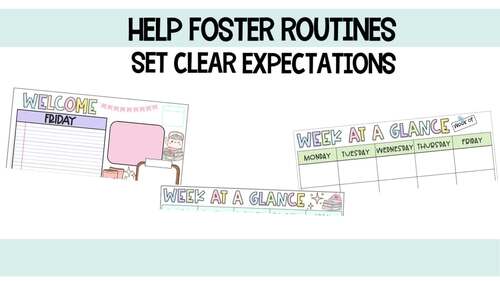 Winter Themed Daily Agendas for Google Slides, January Themed Slides