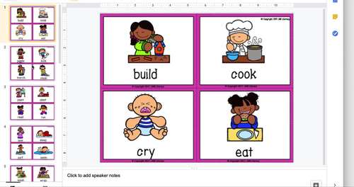 ESL Activities, Digital Flashcards and activities, Action Words | TPT