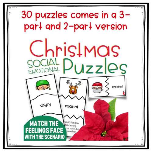 Christmas Naming Feelings and Emotions Scenarios Differentiated ...