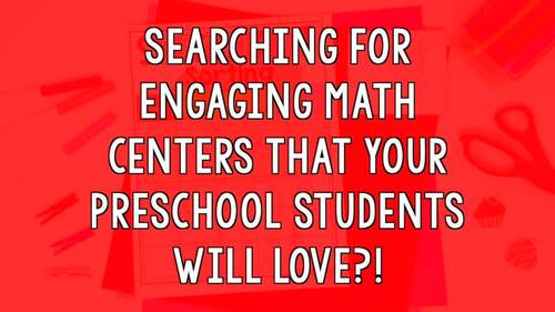 Pre-K Valentine's Day Math Center Games |February Preschool Centers ...