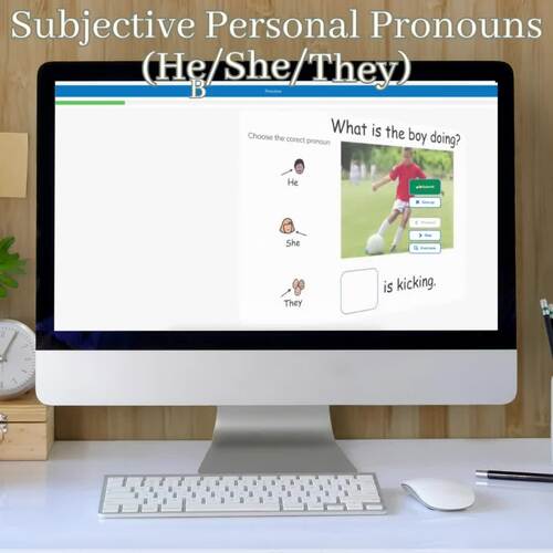 Subjective Personal Pronouns (He/She/They) - Boom Cards™ | TPT