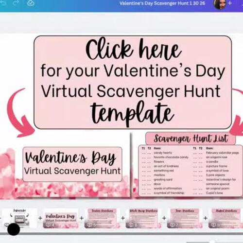 Valentine's Day Digital Activity Middle School Game Scavenger Hunt
