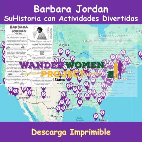 Barbara Jordan - Aprende su Historia con Actividades Divertidas | TPT