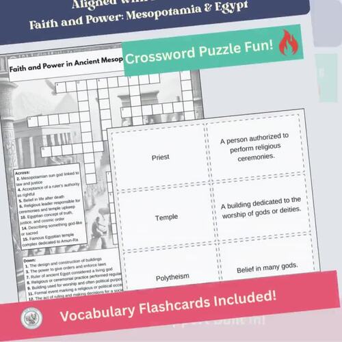 HSS 6.2.3 Puzzle Pack | Religion and Authority in Mesopotamia & Egypt