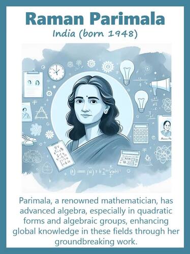 Women in Math: 8 Posters (Set C) | Bulletin Board Idea | Math Classroom ...