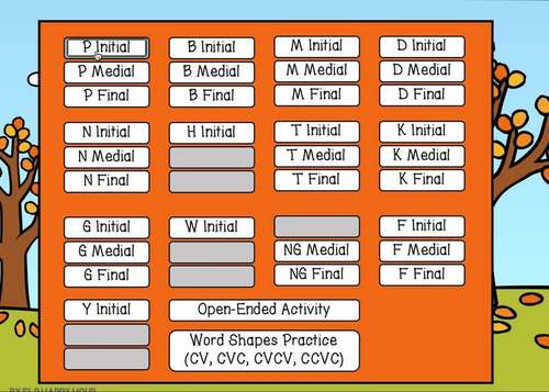 Early Articulation - Fall Theme Apples Articulation Activity by SLP ...
