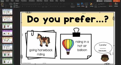 Would You Rather? Morning Meeting 2 Slides | English Language Learners ...
