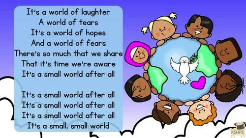 Music: It's A Small World, Vocal Music Education, Choir Song Earth Day