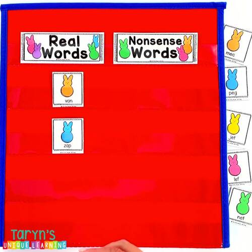 Nonsense Word Fluency Practice | April Real and Nonsense Words Sort ...