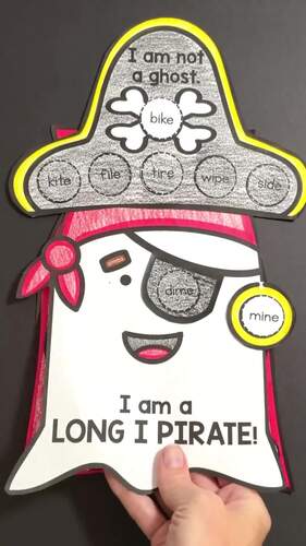 BUNDLE Halloween CVCE Long Vowel A I O U Silent E Ghost Phonics Craft ...