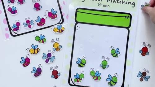 Color Sorting Game & Montessori | Bug Game | PreK, Kindergarten & Preschool