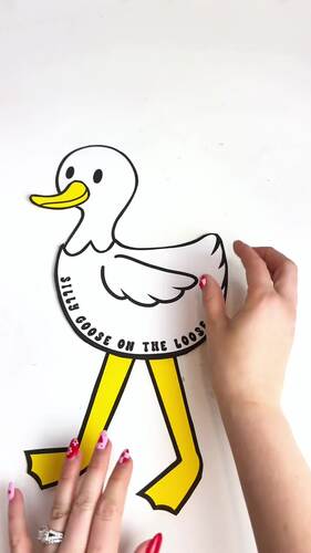 Silly Goose on the Loose Craft and Writing | Spring Craft | Writing