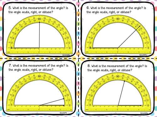 Measuring Angles with a Protractor Task Cards | Digital & Print by ...