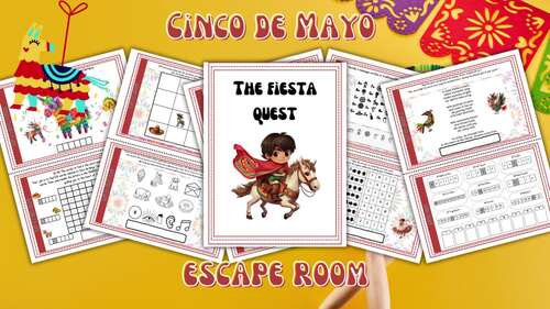 Fiesta Adventure: Cinco de Mayo Printable Escape Room | Printable Game