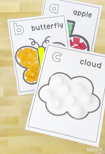 Tear and Glue Art Crafts | Preschool Pre-K Kindergarten | Just a Dot ...