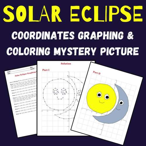 No Prep Back to school Graphing Coordinates & Color by Number Math Activity