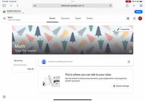 ANIMATED Google Classroom Header Banner GIF Christmas Trees | TPT