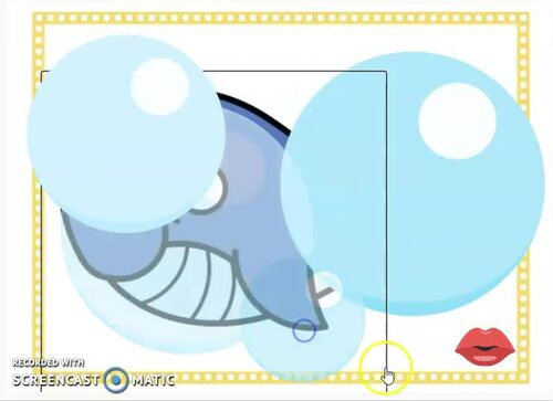 Bubble Pop Artic Initial W BOOM CARDS by One Silly Sausage Speech