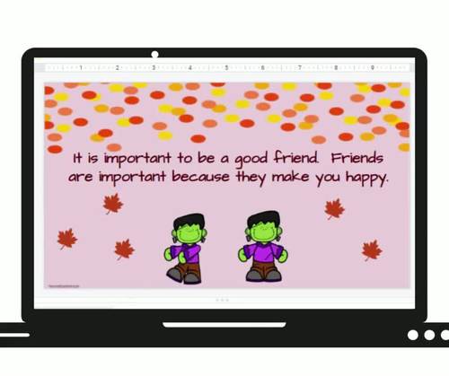 Fall Social Emotional Learning Social Story Activity How To Be A Good ...