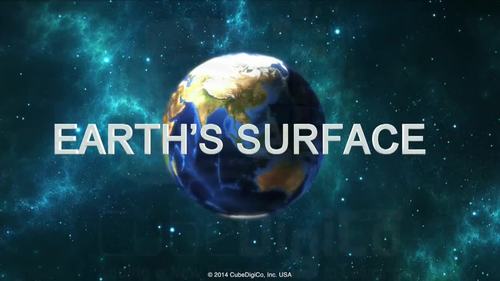 Earth Surface - High quality HD Animated Video - eLearning - Homeschooling
