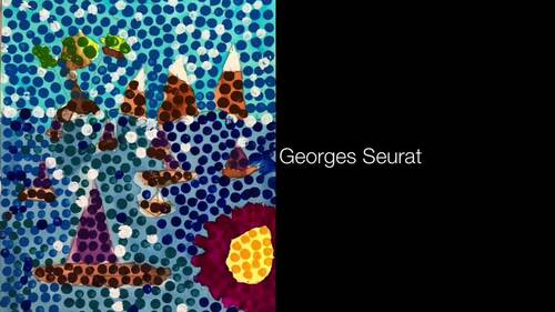 Art Element of Color - Colour Review no6 with a Seurat Pointillism art ...